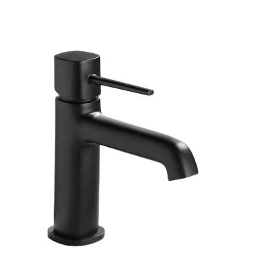China Modernes einzelnes Messingloch-einzelner Griff-Becken-Mischer in Matte Black zu verkaufen