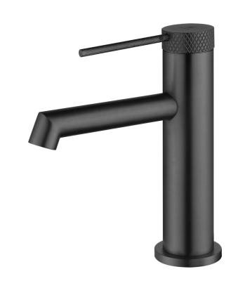 Cina Singolo miscelatore del bacino della maniglia del singolo foro moderno d'ottone in Chrome Matte Black Gold Grey in vendita