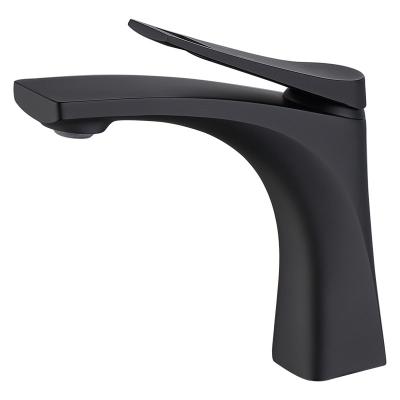 China Mixer van het het Handvatbassin van het messings de Moderne Enige Gat Enige in Chrome Matte Black Gold Grey Te koop