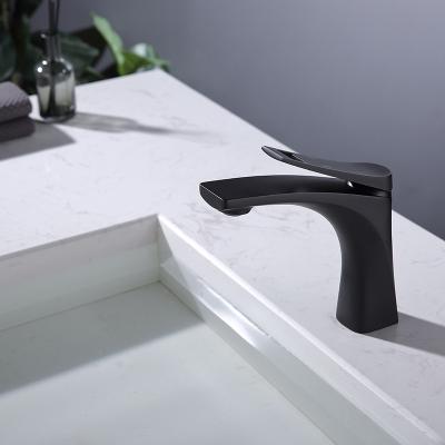 China Mixer van het het Handvatbassin van het messings de Moderne Enige Gat Enige in Chrome Matte Black Gold Grey Te koop