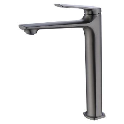 Cina Singolo rubinetto di miscelatore del bacino della maniglia foro moderno d'ottone della nave del singolo in Chrome Matte Black Gold Grey in vendita