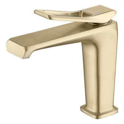 Cina Maniglia 1.2GPM dei rubinetti del bacino di Matte Black Gold Grey Bathroom singola in vendita