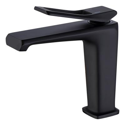 Cina Maniglia 1.2GPM dei rubinetti del bacino di Matte Black Gold Grey Bathroom singola in vendita