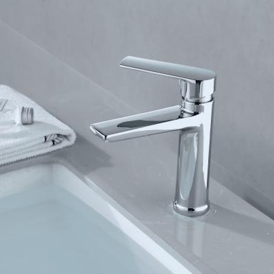 China Mixer van het het Handvatbassin van het zink de Moderne Enige Gat Enige in Chrome Matte Black Te koop