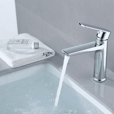 China Mixer van het het Handvatbassin van het zink de Moderne Enige Gat Enige in Chrome Matte Black Te koop