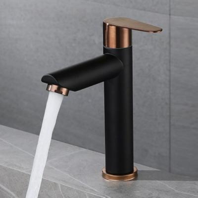 Cina Rubinetto freddo del bacino di acciaio inossidabile del rubinetto SUS304 di Matte Black Bathroom Vessel Sink in vendita