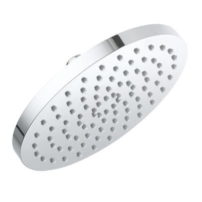 China OEM ODM Round Rainfall Shower Head Adjustable Ball Joint In Chrome Matte Black for sale