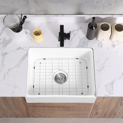 Cina Lavandino a 24 pollici della fattoria di Undermount della ceramica vetrificata del lavandino di cucina della fattoria in vendita