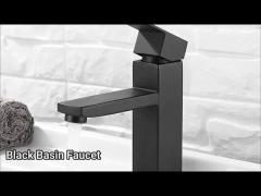 Stainless Steel Single Hole Basin Mixer In Chrome Gold Matte Black