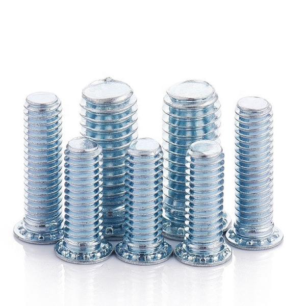 Quality Galvanized Carbon Steel Self Clinch Flush Head Stud For Secure Metal Sheet Fastening for sale