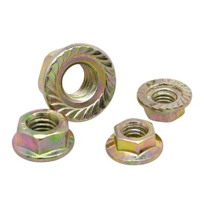 China Metric Zinc Plated Flange Nut Durable and Long-Lasting for Industry for sale