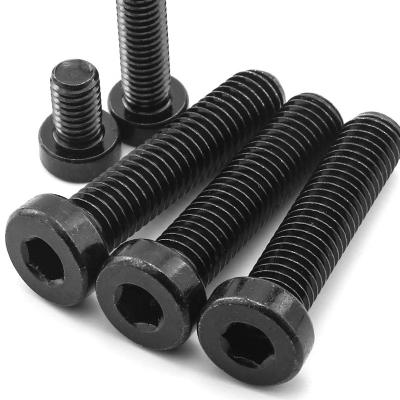 China Metric Carbon Steel Class 8.8 Black Oxide Screw With Low Head Din 70 Hex Socket Hexagon Head Cap Screw for sale