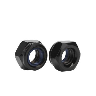 China Black Oxide Galvanized Nylon Insert Lock Nut M8 Nylon Lock Nut Hex Nut for Healthcare DIN985 Standard Sample Provided for sale