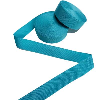 China Woven 25mm Polypropylene Webbing Blue Polypro Webbing Strap for sale