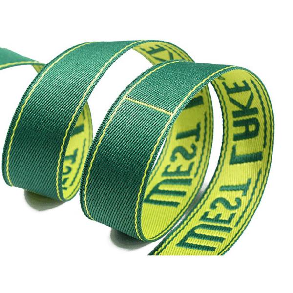Quality Green Polyester Webbing Tape PP Ribbon On Nylon Webbing For Bags for sale