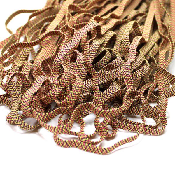 Quality Knitted 3mm-10mm Braided Elastic Cord Double Fold Bias Tape Quilt Binding for sale