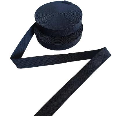 China Braided 1.8cm Polyester Elastic Webbing 18mm Fabric Elastic Band For Sewing for sale