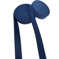 China Brushed Polyester Elastic Webbing 25mm Elastic Band Dark Blue for sale
