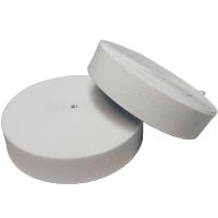 China Wholesale Durable Underpants Polyester Elastic Webbing Thick Flat Woven White for sale
