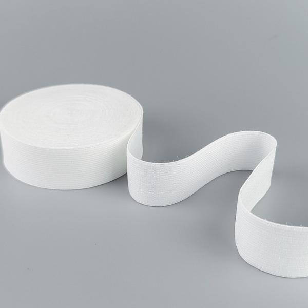 Quality White Knitted Elastic Band 2 Inch Knit Elastic Knitting Elastic Fabric for sale