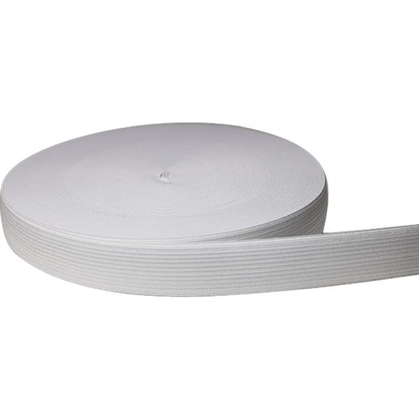 Quality Black Polyester Knitted Elastic Tape 2.5cm Wide Knit Elastic For Garments for sale