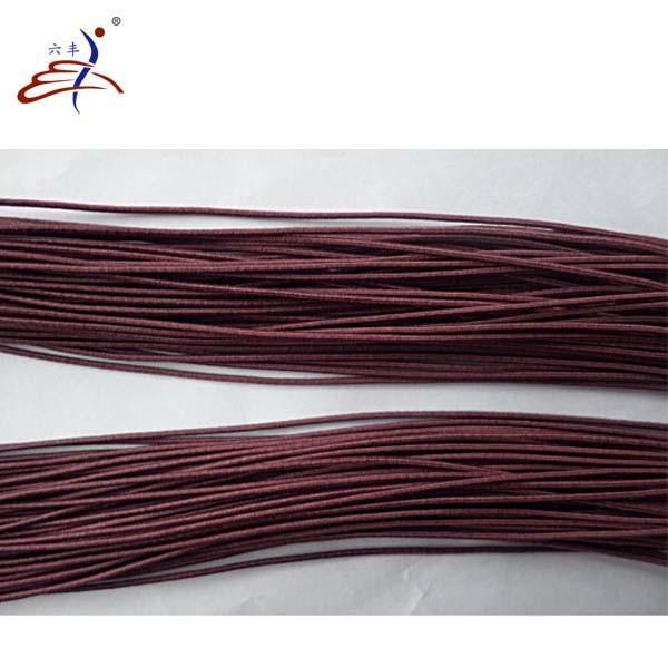 Quality 1.5mm Black Round Elastic Cord Polyester Elastic Bungee Cord for sale