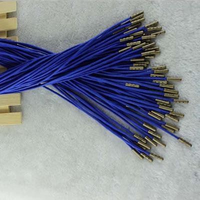 China Home Textile Drawstring Cord 5mm Braided Cotton Cord Blue Purple for sale