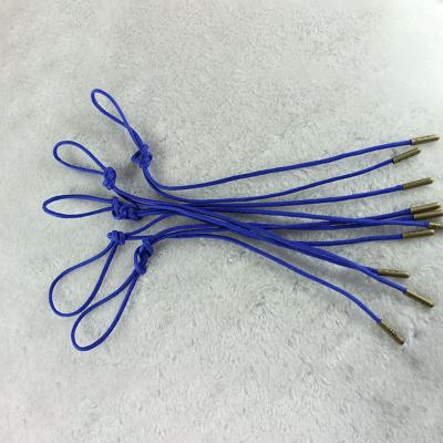 China Home Textile Drawstring Cord 5mm Braided Cotton Cord Blue Purple for sale