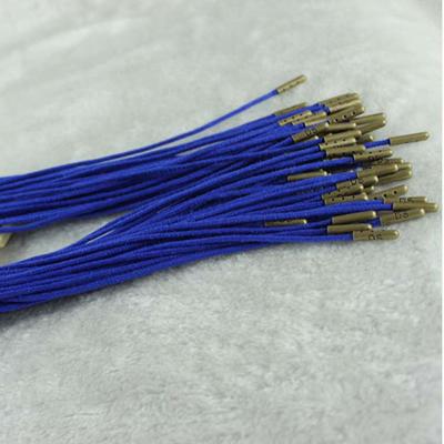 China Home Textile Drawstring Cord 5mm Braided Cotton Cord Blue Purple for sale