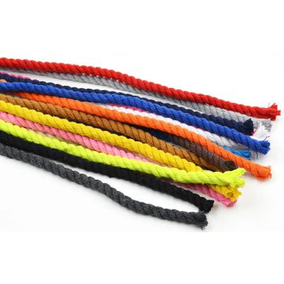 Cina cordone di cotone in cera di 3 mm intrecciato, colorato, torto, in cera in vendita