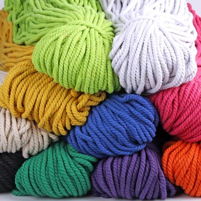 Cina cordone di cotone in cera di 3 mm intrecciato, colorato, torto, in cera in vendita