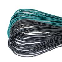 China Colored 3mm Polyester Elastic Cord Round Braided Stretching for sale