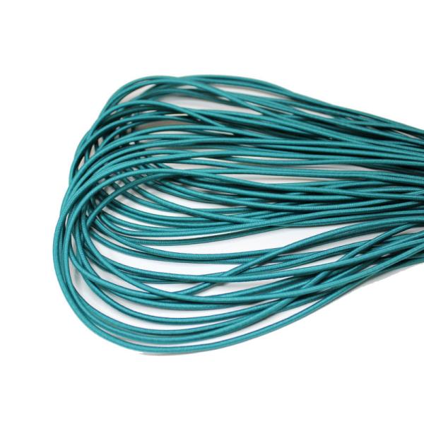 Quality Colored 3mm Polyester Elastic Cord Round Braided Stretching for sale