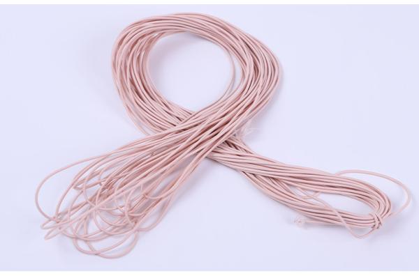 Quality Pink 2mm Round Elastic Cord Braided Elastic String For Bracelets for sale