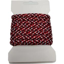 China 9mm Solid Braid Polyester Rope Red Polyester Rope High Tenacity for sale