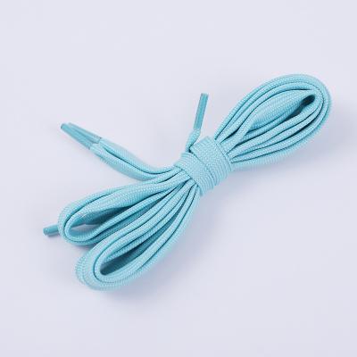 China Polyester Shoestring Shoelaces 1cm Width Colored Shoestrings for sale