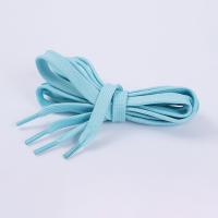 China Polyester Shoestring Shoelaces 1cm Width Colored Shoestrings for sale