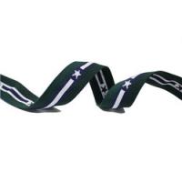 China Flat Twisted Rope Shoe Strings Knitted 1cm Flat Boot Laces Printed for sale