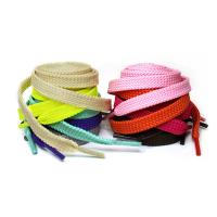 China 100% Polyester Flat Shoe Laces Rope Pink Shoelaces Bulk Customized for sale