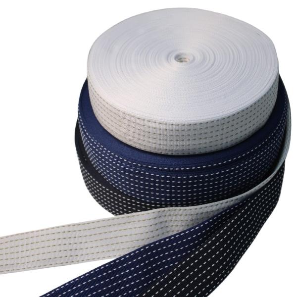 Quality Factory Price Soft Striped Plain Polyester Webbing Tape For Garment for sale