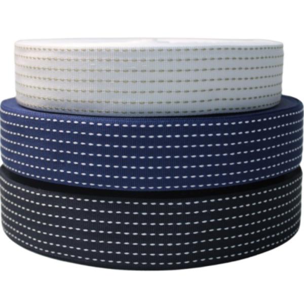 Quality Factory Price Soft Striped Plain Polyester Webbing Tape For Garment for sale