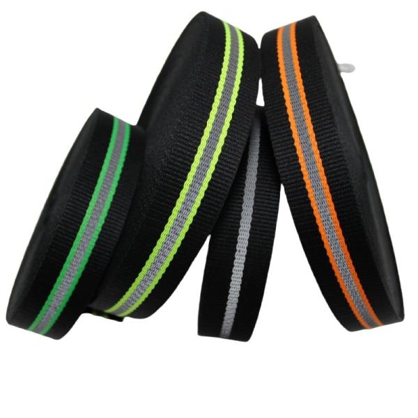 Quality 1 Inch Custom Color Nylon Polyester Reflective Webbing Strap for sale