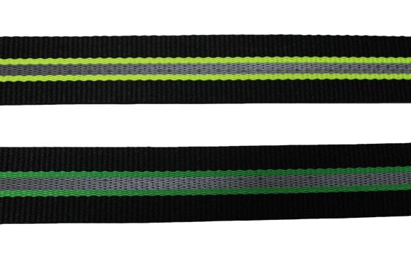 Quality 1 Inch Custom Color Nylon Polyester Reflective Webbing Strap for sale