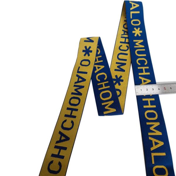 Bekleidungsgegenstände Custom Logo Männerwaistband Jacquard Elastisches Band für Unterwäsche
