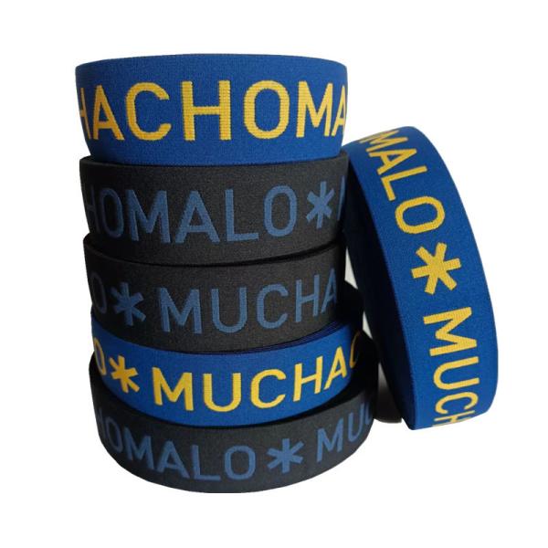 Bekleidungsgegenstände Custom Logo Männerwaistband Jacquard Elastisches Band für Unterwäsche