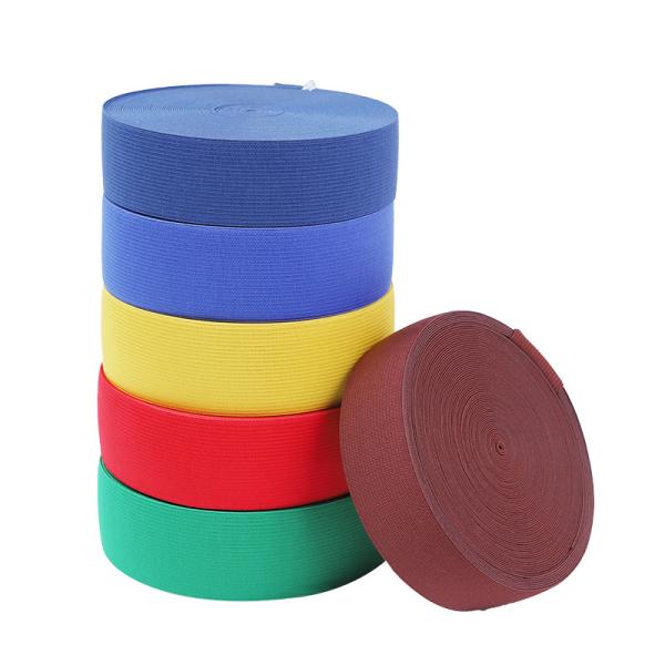 Quality Eco Friendly Colored Polyester Crochet Knit Elastic Band For Pants for sale
