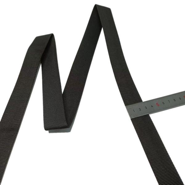 schwarz Plain Weave PP Webbing Polypropylen Dicke Webbing für Rucksack Diy Gürtel Tasche
