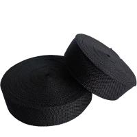 Quality Polyester Plain Webbing Strap 1 Inch Black Soft Thin Tape for sale