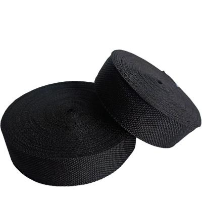 China Cinturón de poliéster de 1 pulgada cinta fina y suave negra en venta