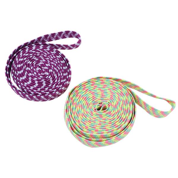 Quality Versatile Braided Elastic Colored Flat Polyester Rubber Band For Skipping Bags for sale